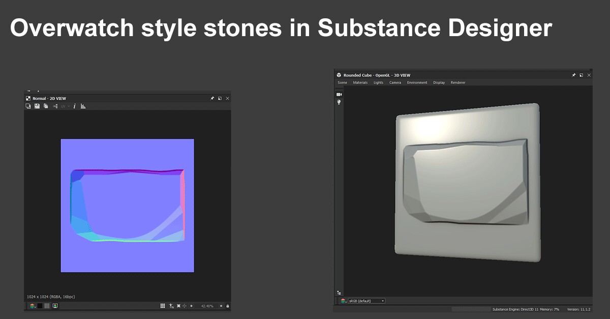 ArtStation - Overwatch stone generator W.I.P #1