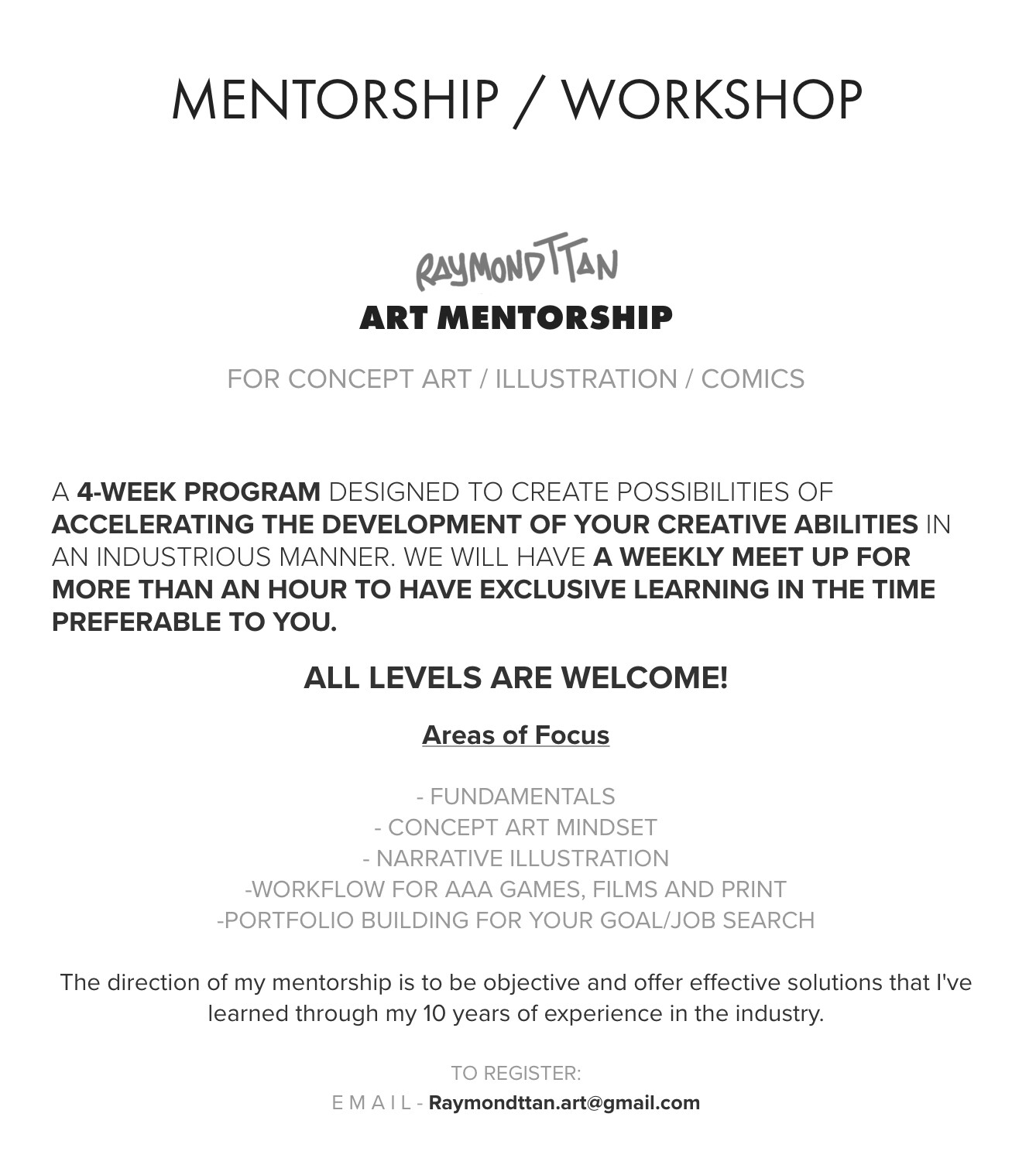 ArtStation - Art Mentorship