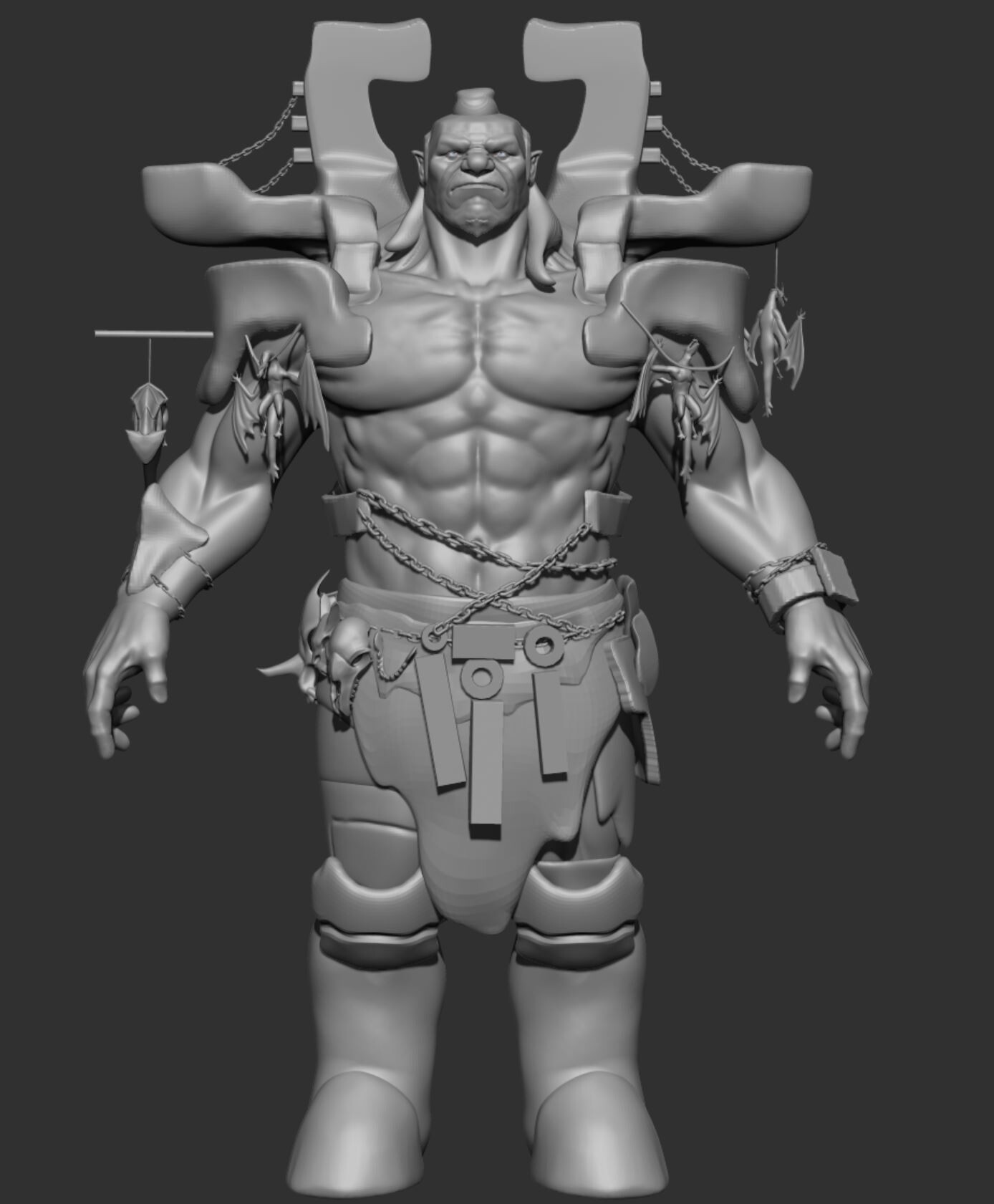 ArtStation - The Giant project : Sculpt 01 Block out