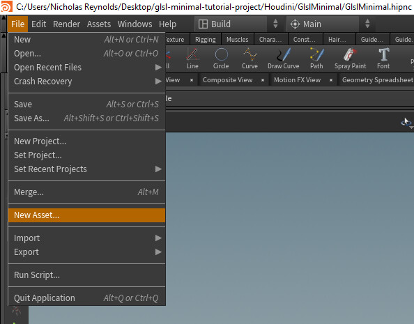 Nicholas Reynolds Writing A Minimal Glsl Shader In Houdini 1 Scene Setup And Creating A