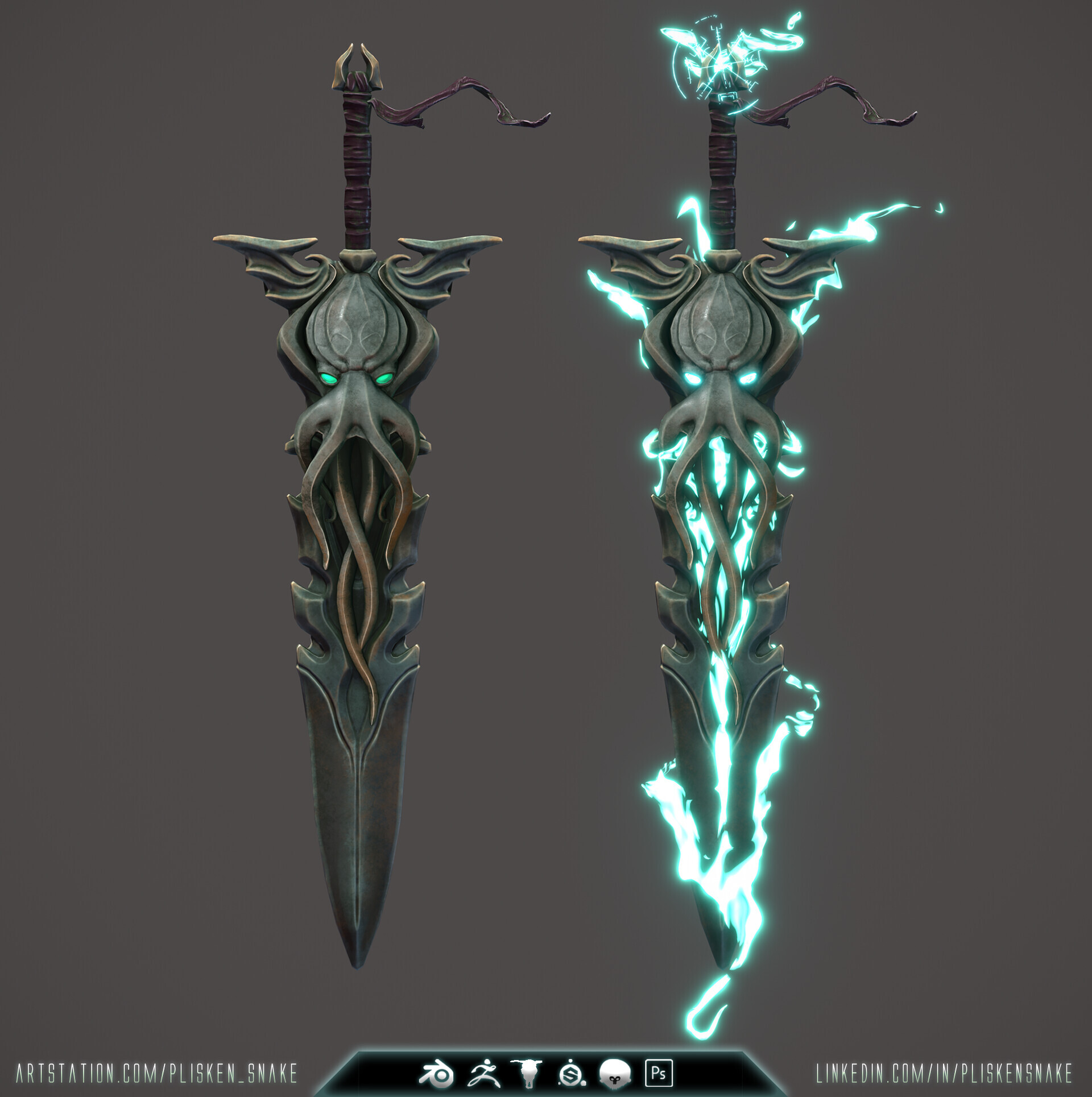 ArtStation - Octopus sword