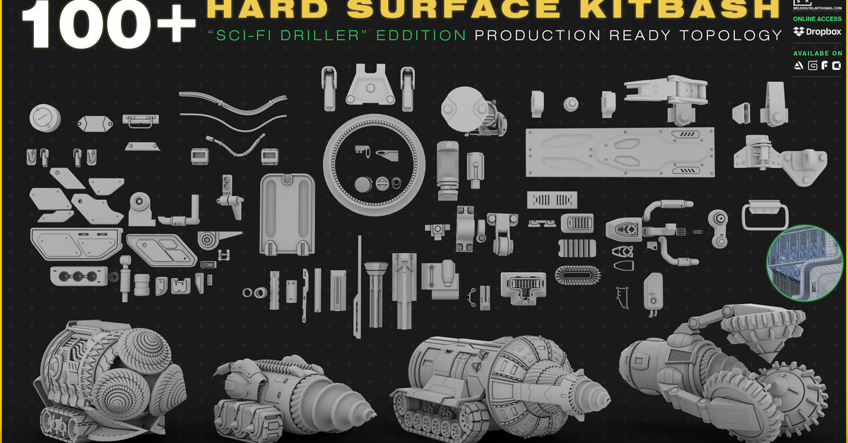 ArtStation - NEW KITBASH IS OUT (CLEAN TOPOLOGY)