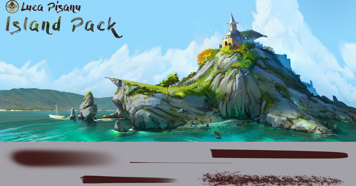 ArtStation - Back to the Island + Brushes and Process