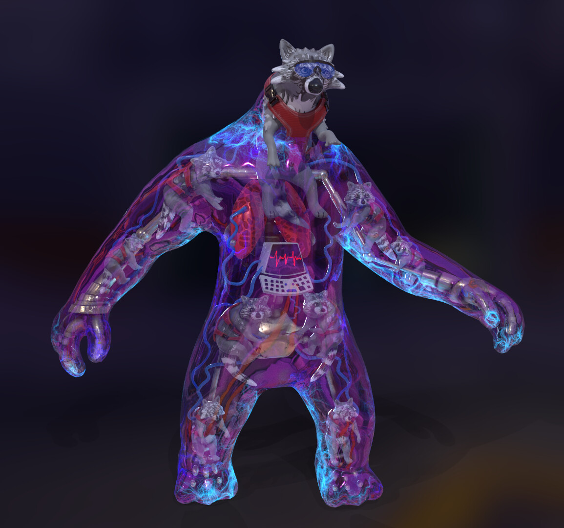 ArtStation - Raccoon Comission 07/2021