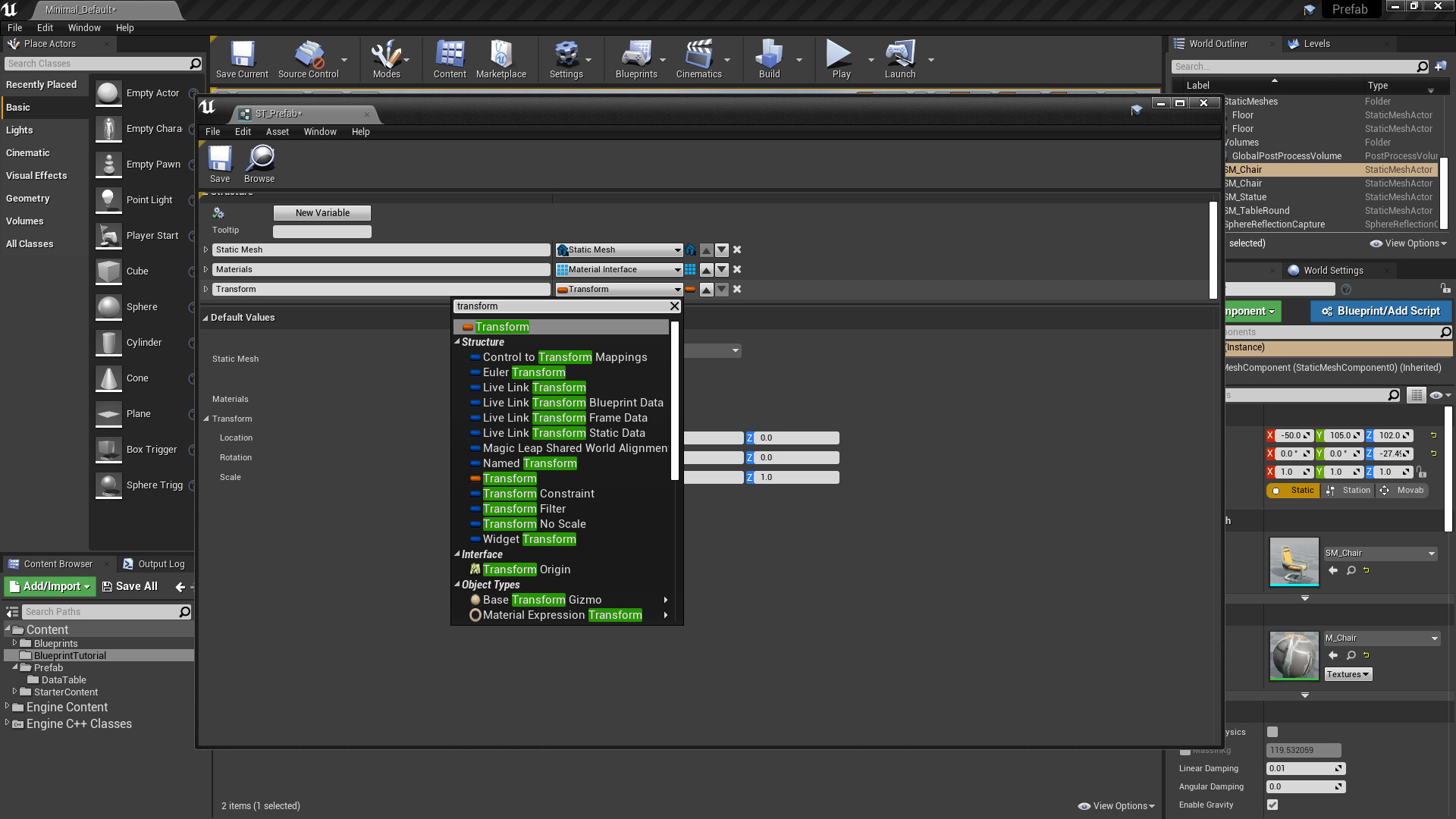 Hyundo Yoo Blueprint Tutorial Create Data Driven Prefabs Script On