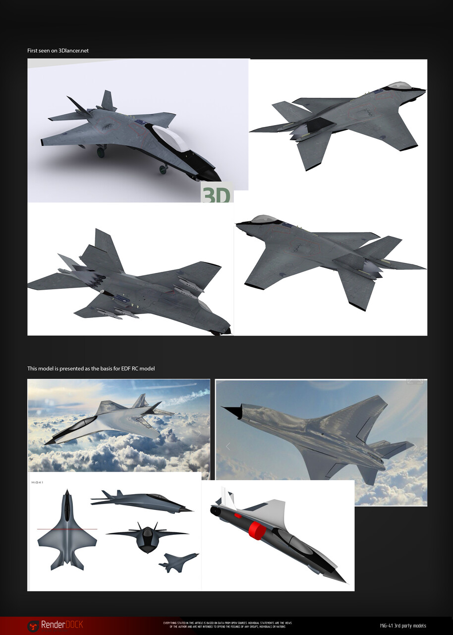 RenderDock - MiG-41 fan-made models :)