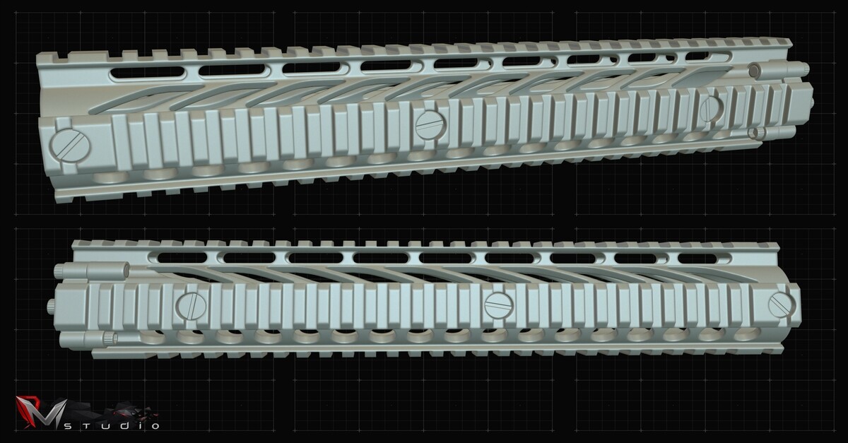 ArtStation - Custom AR - Rifle - LP + Bakes 2