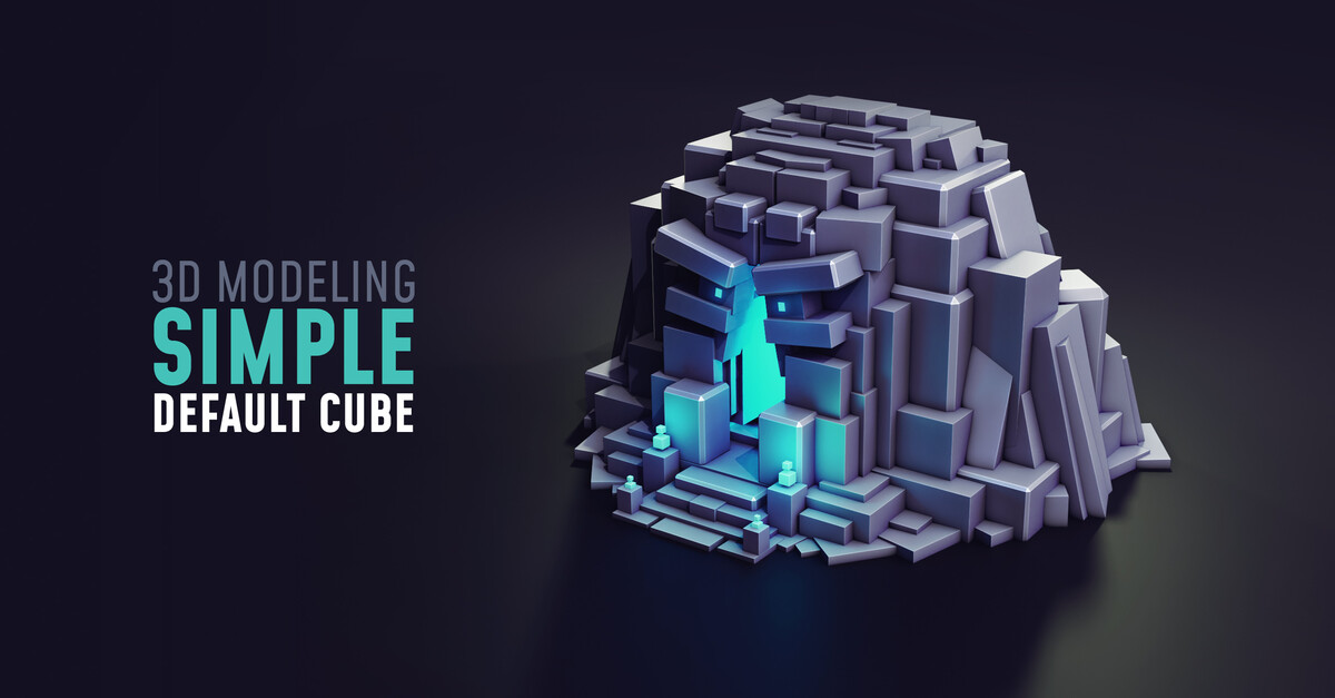 ArtStation - [Video] Create this simple 3d art in blender using the ...