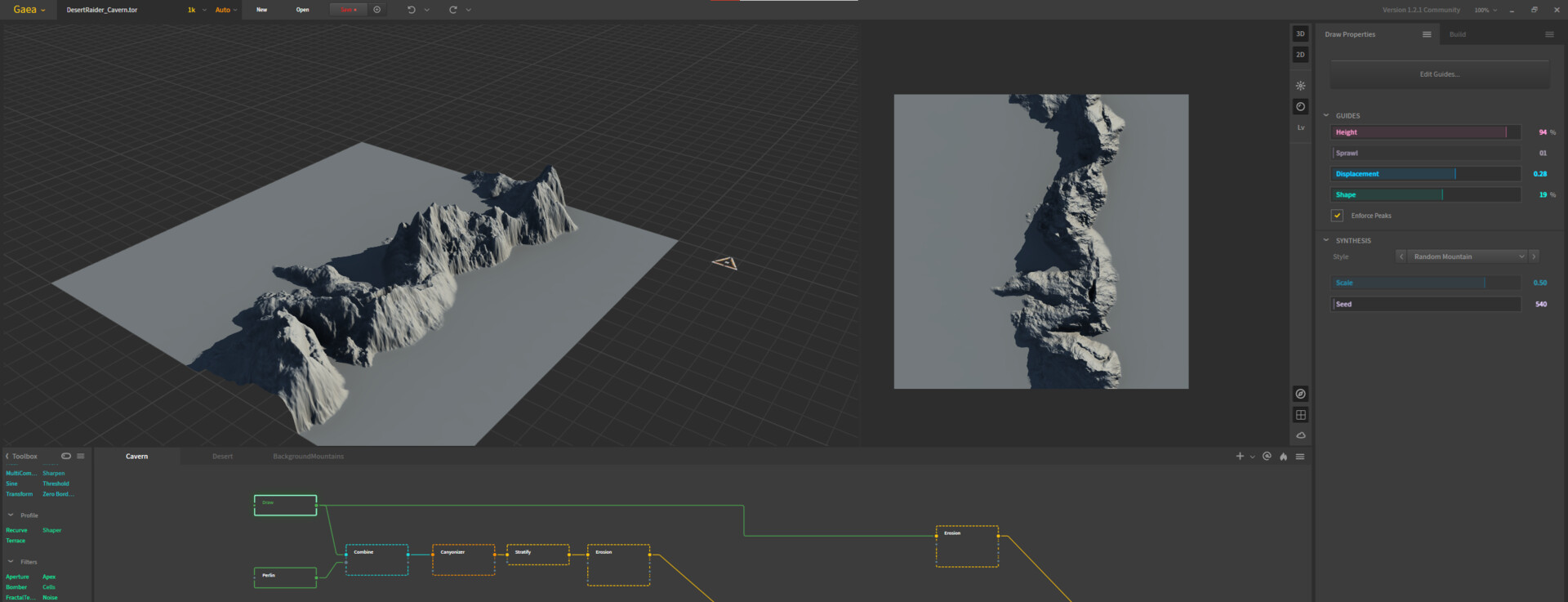 Yusri Ghouse - How I created landscapes in Gaea for my Unreal Engine 5 animation sequence: For ...