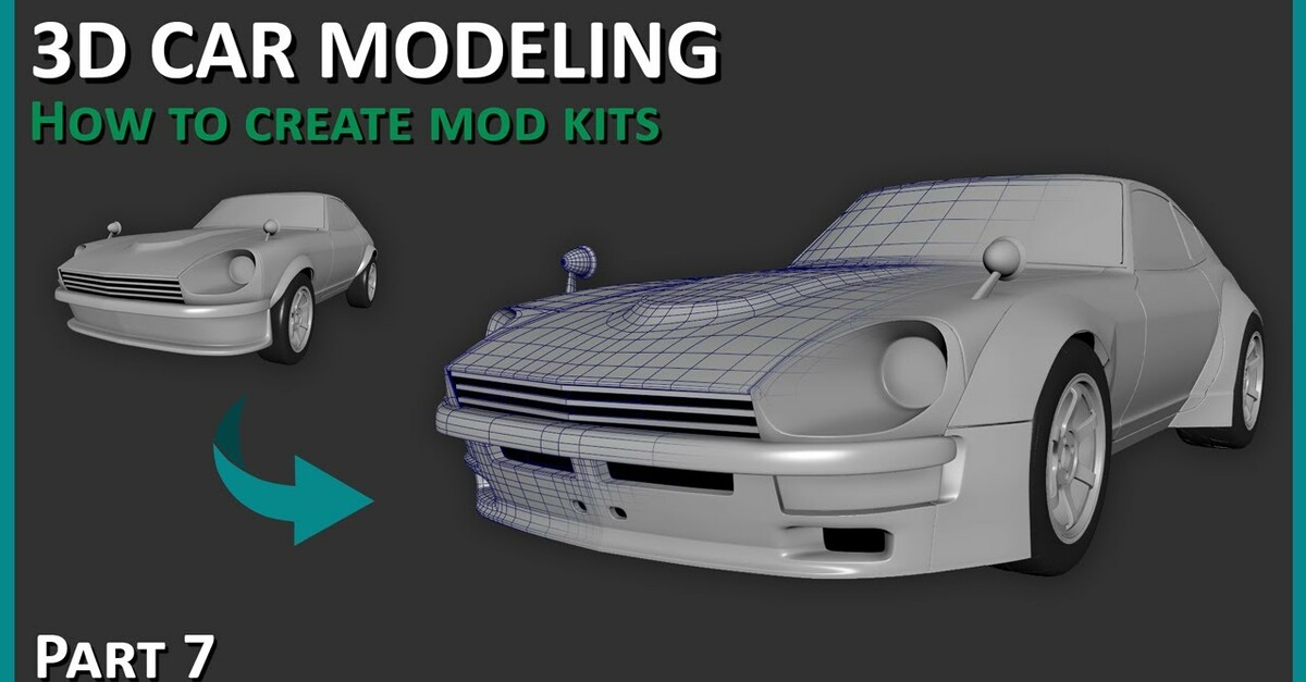 ArtStation - 3D Car Modeling - Sports Wheels and Mod Kits