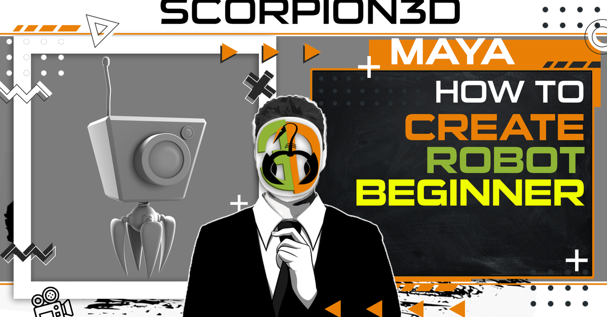 ArtStation - MAYA MODELING TUTORIAL FOR BEGINNER: HOW TO MODEL ROBOT