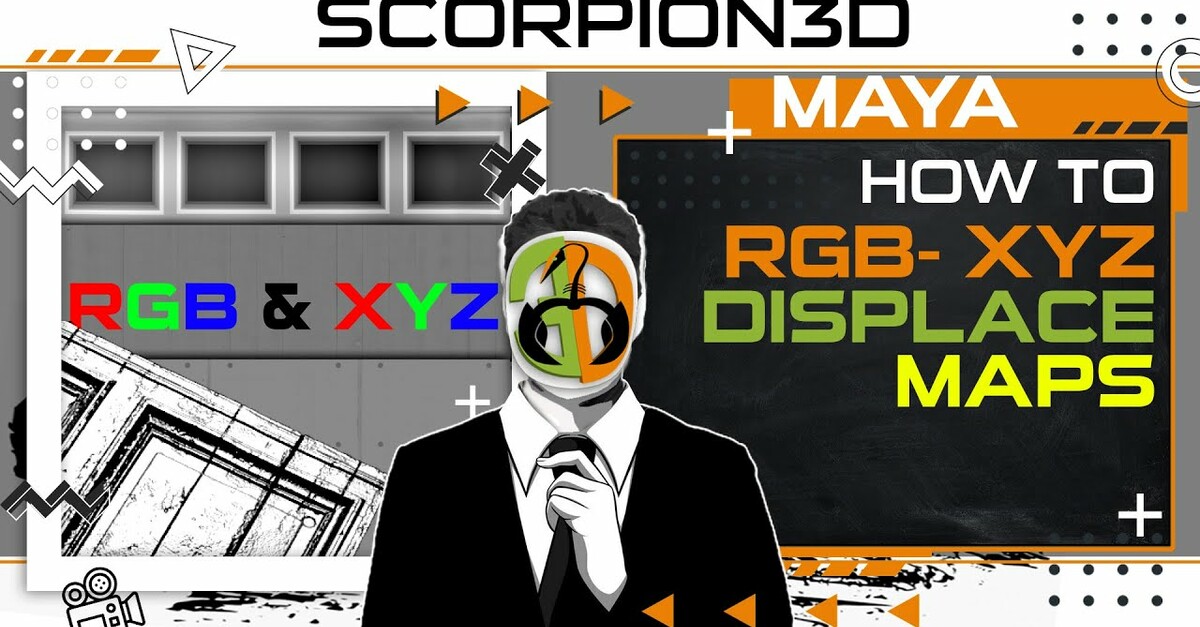 ArtStation - MAYA VRAY & ARNOLD DISPLACEMENT MAPS IN MAYA RGB CHANNELS ...