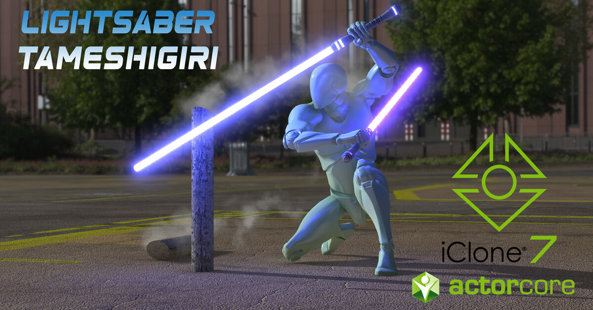 ArtStation - IClone 7 - Lightsaber Tameshigiri