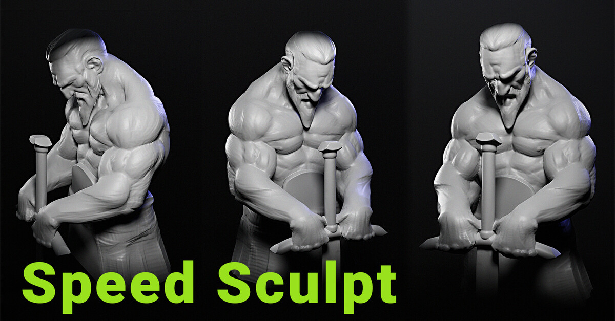 ArtStation - warrior speed sculpt