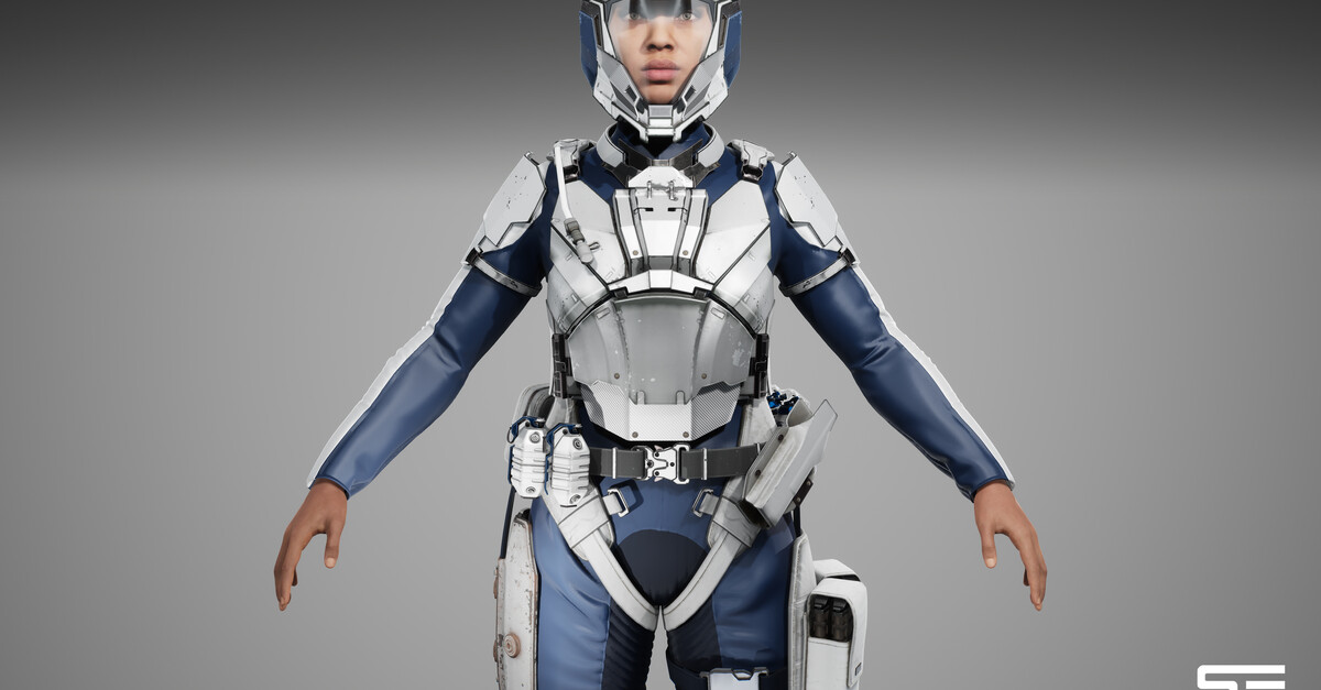 ArtStation - Modular SciFi Armor WIP 4