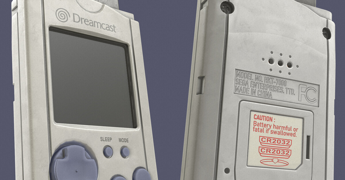 ArtStation - Dreamcast VMU - WIP 03