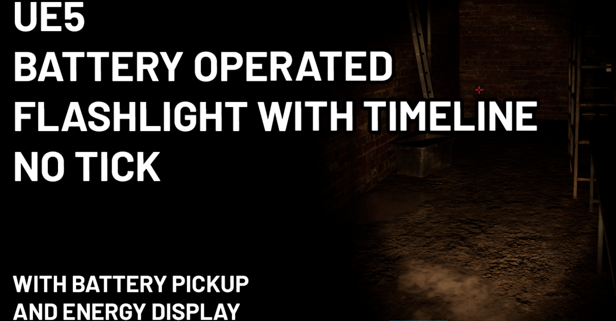 ArtStation - UE5 Tutorial: Battery powered flashlight, no tick only timeline | also includes ...