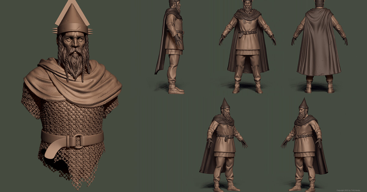 ArtStation - Gaul Character sculpting