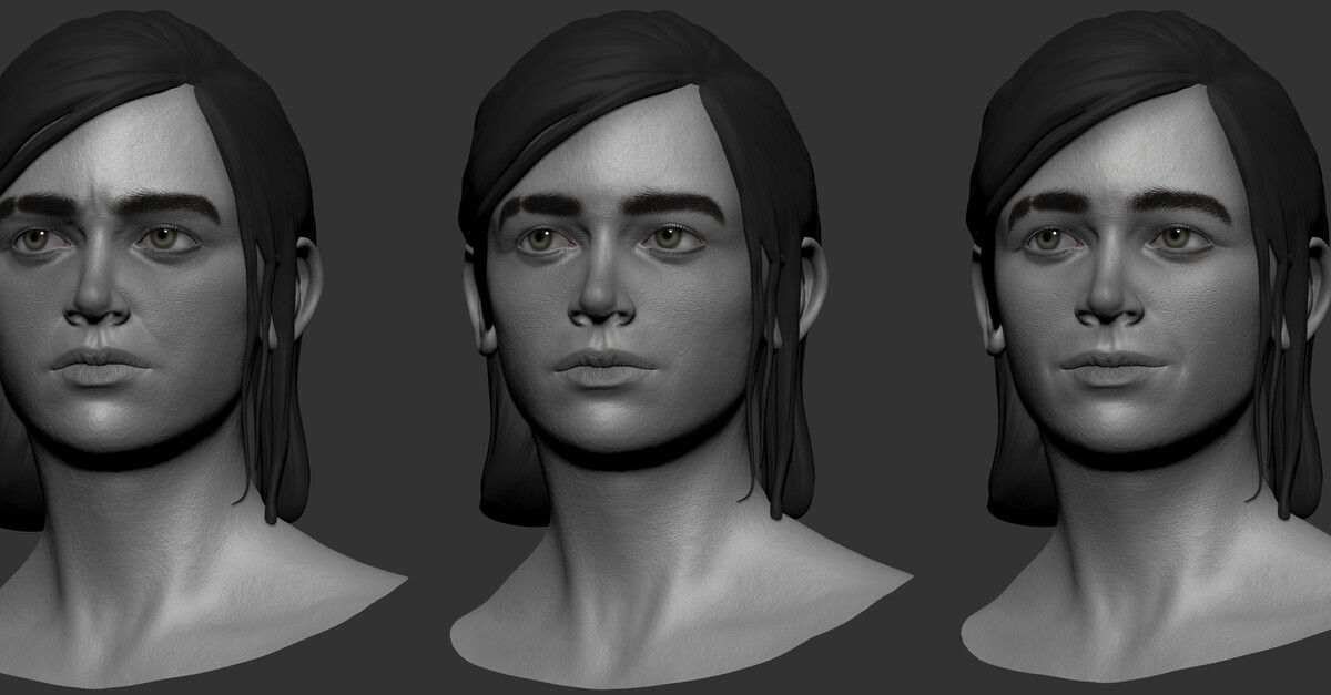 ArtStation - Ellie face expressions