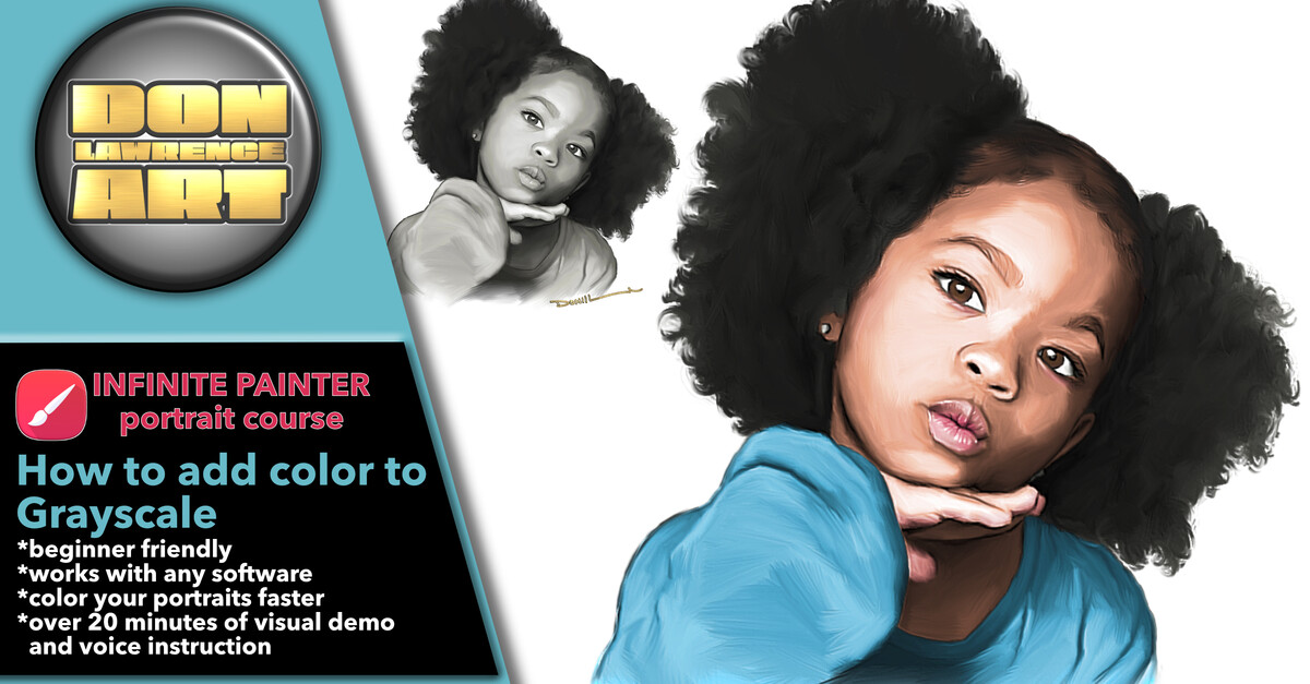 ArtStation - New portrait painting course - How to add Color to ...