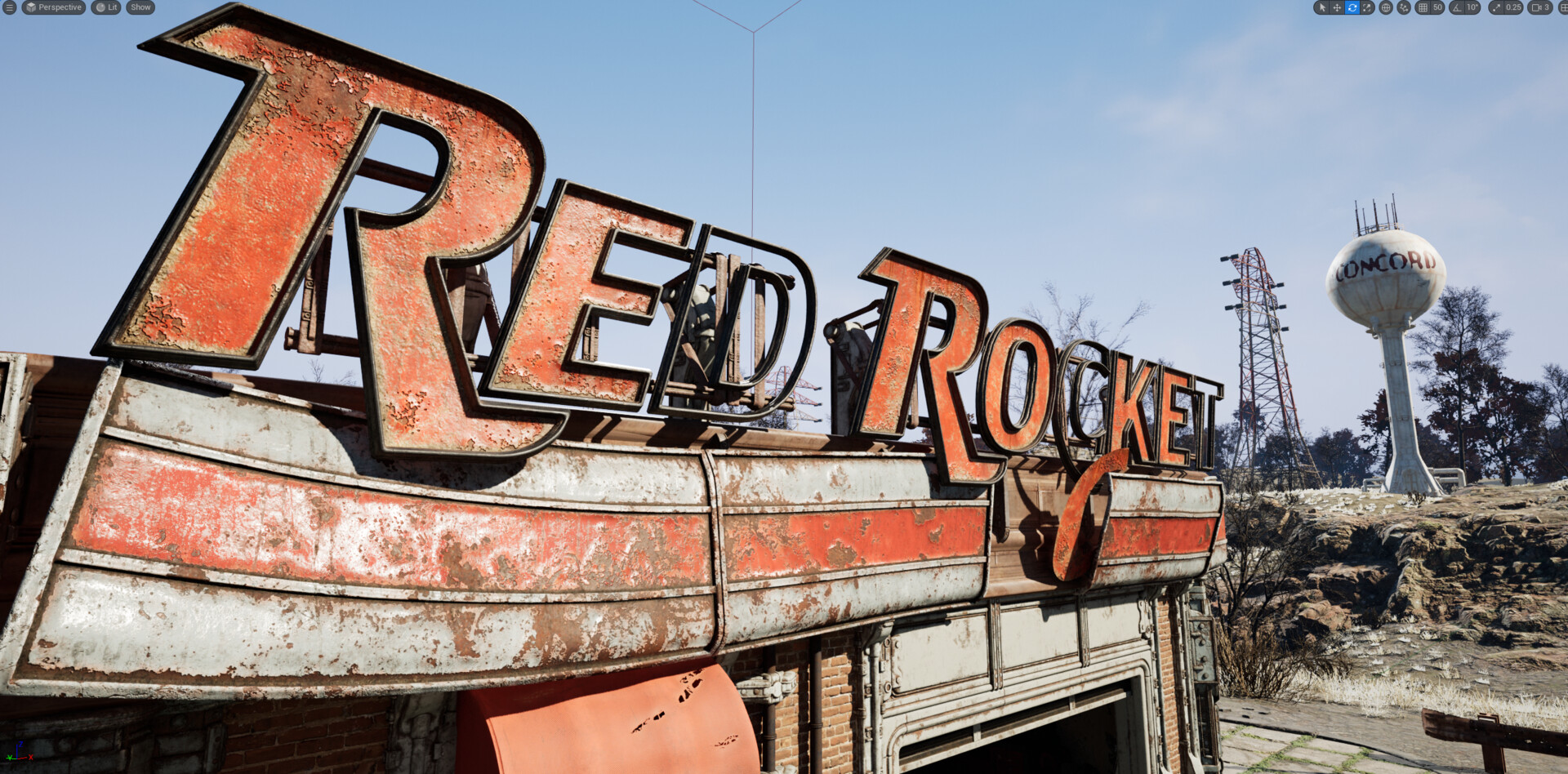 Andrew Gebert - Fallout 4 Red Rocket Service Station WIP #043