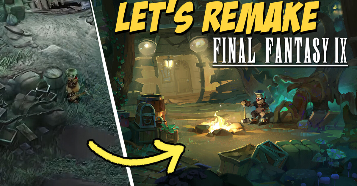 ArtStation - Let's remake FFIX ! Painting process