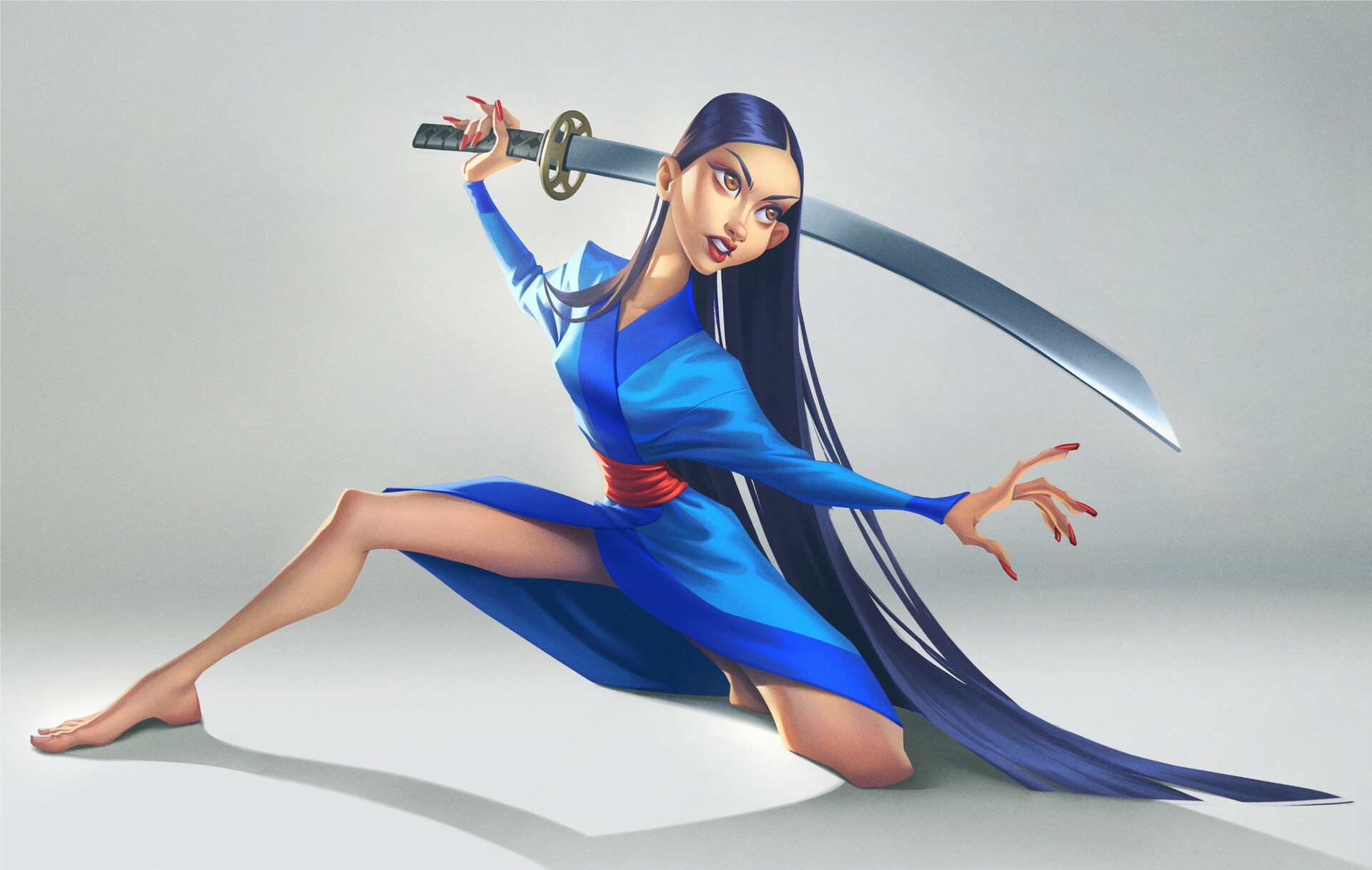 ArtStation - The samurai girl art