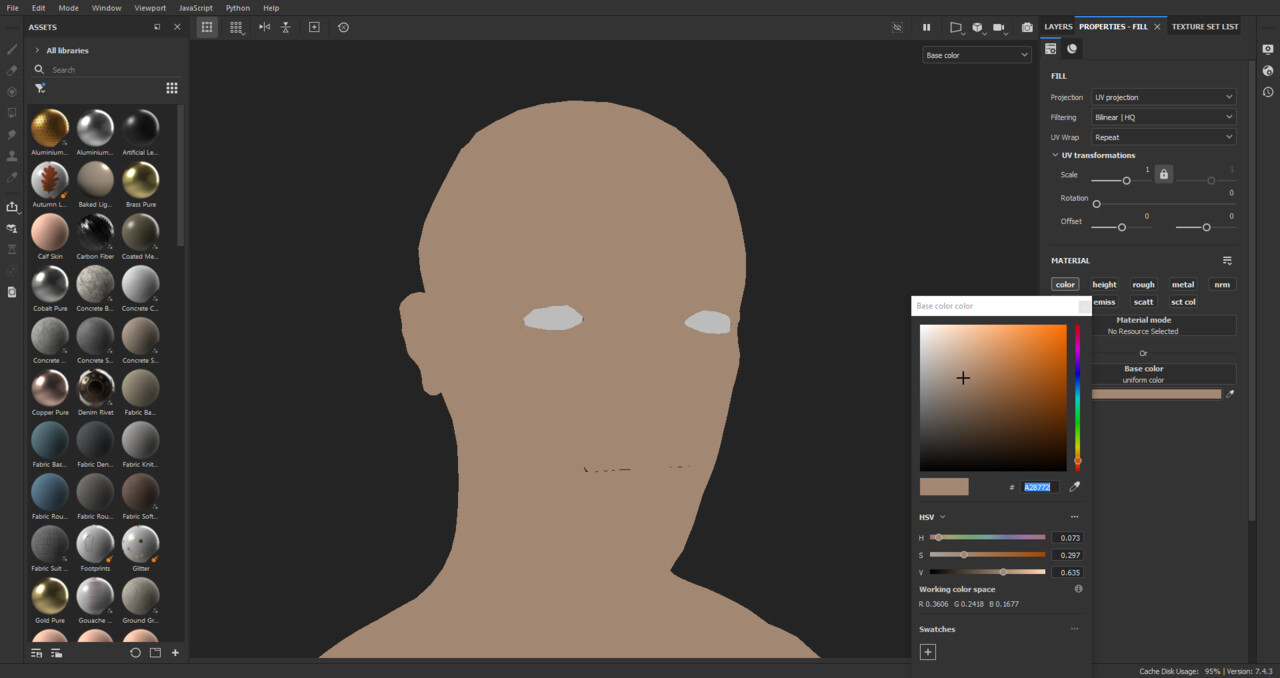 Alex Murphy - Creating Realistic Skin in Substance Painter 2: Diffuse