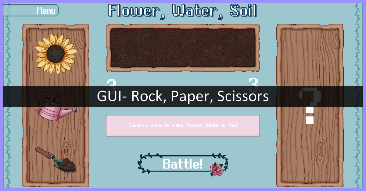 Anais Robert - Making of: GUI- Rock, Paper, Scissors