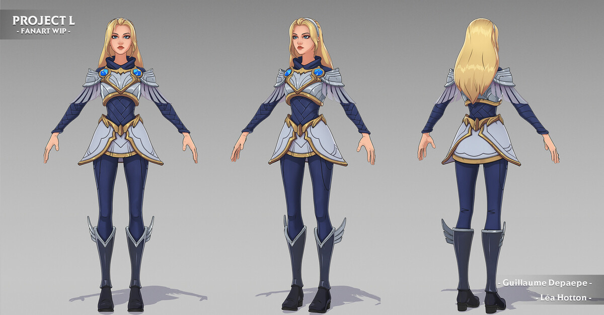 ArtStation - Lux fanart in Project L art style - Shading