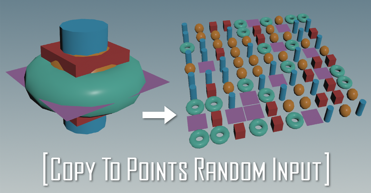 Fabrizio Bergamo - Copy To Points Randm Input - Houdini