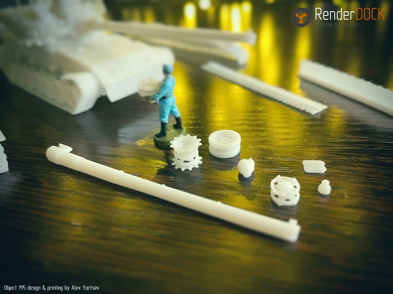 RenderDock - Object 195 model kit (resin)