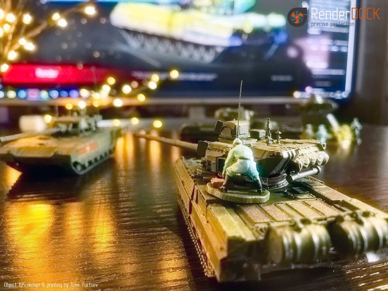 RenderDock - Object 195 model kit (resin)