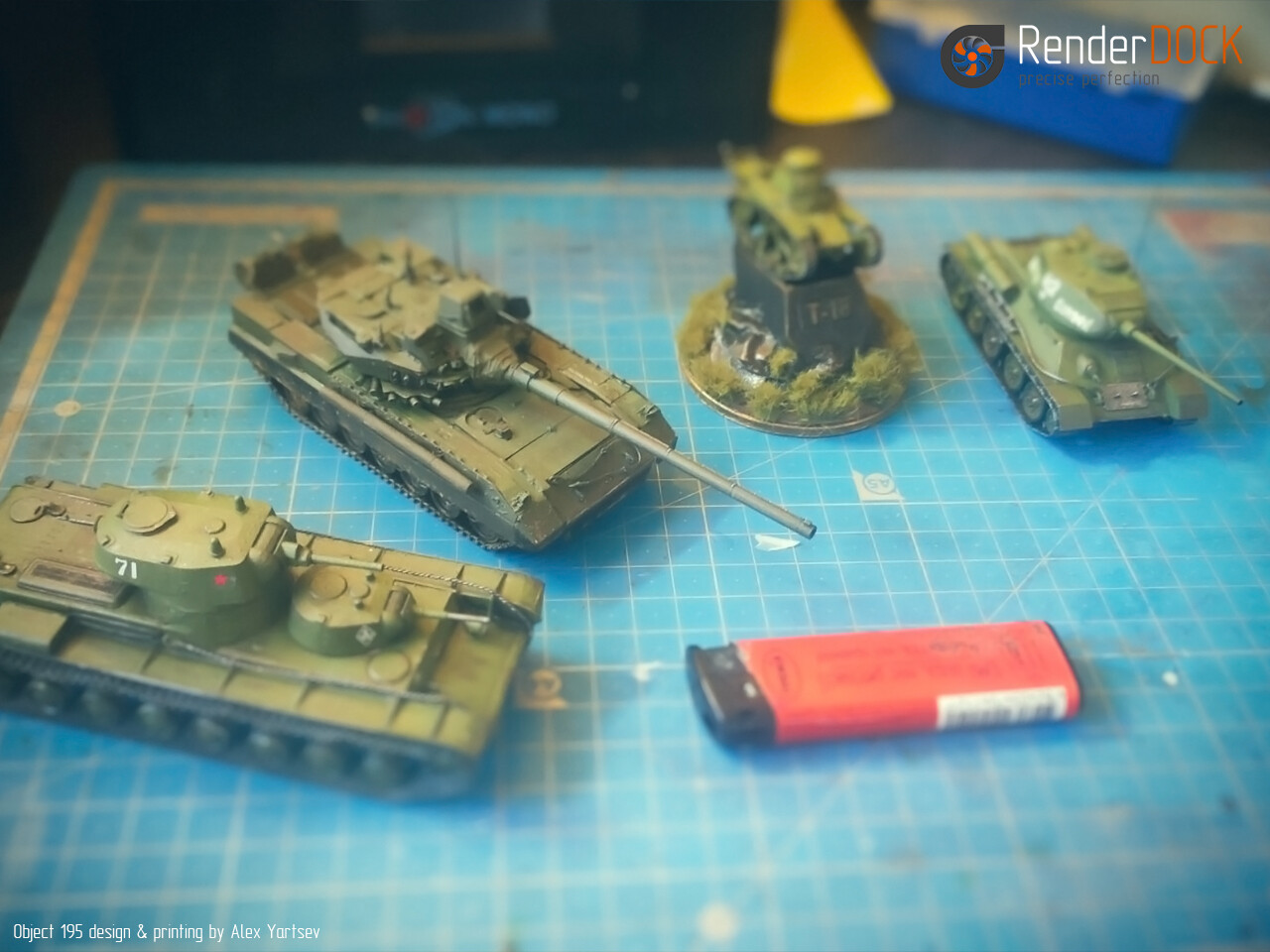 RenderDock - Object 195 model kit (resin)