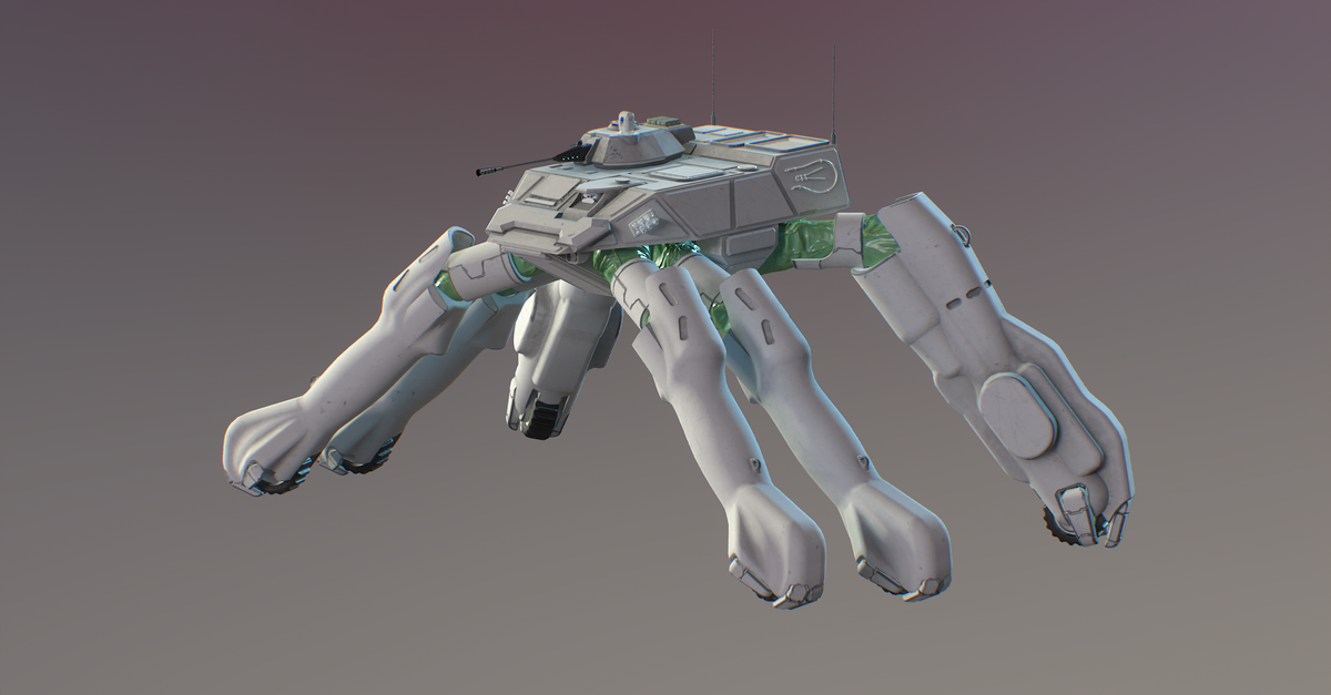 ArtStation - Getting started texturing the Patlabor tank.