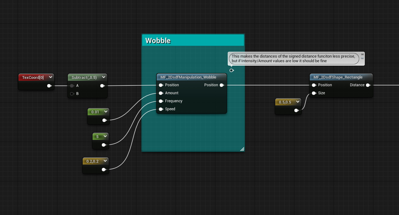 Fabrizio Bergamo - 2D SDF - Manipulate Space - Material Function ...