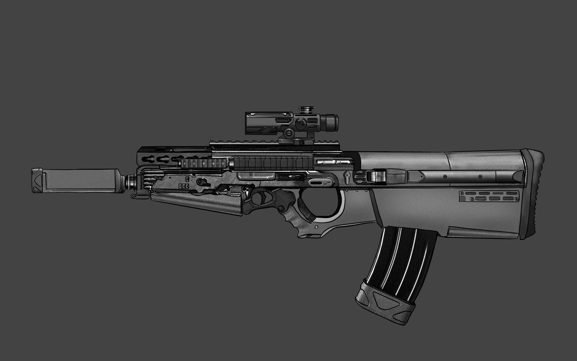 Florian Benedikt - 2D Rifle / Concept Practice