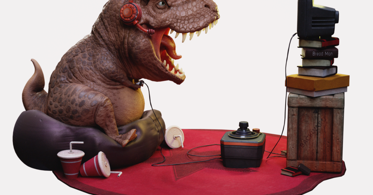 ArtStation - Gamer Dino animation test