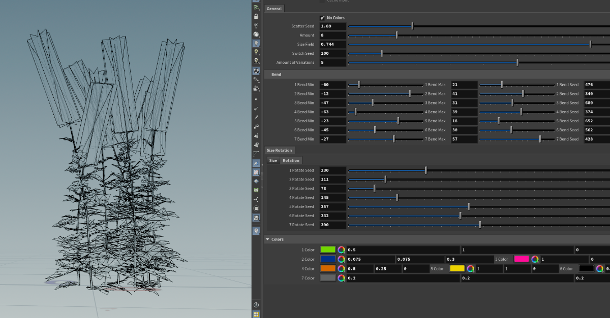 ArtStation - [3#] Plants Cluster Generator for Games (Houdini)