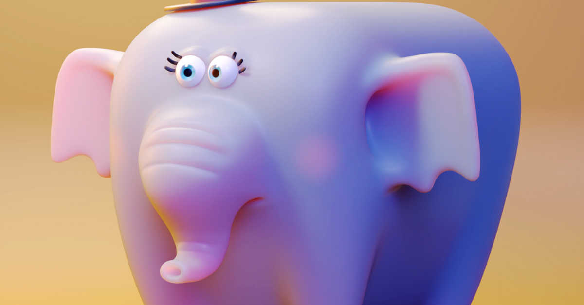 animated circus elephant