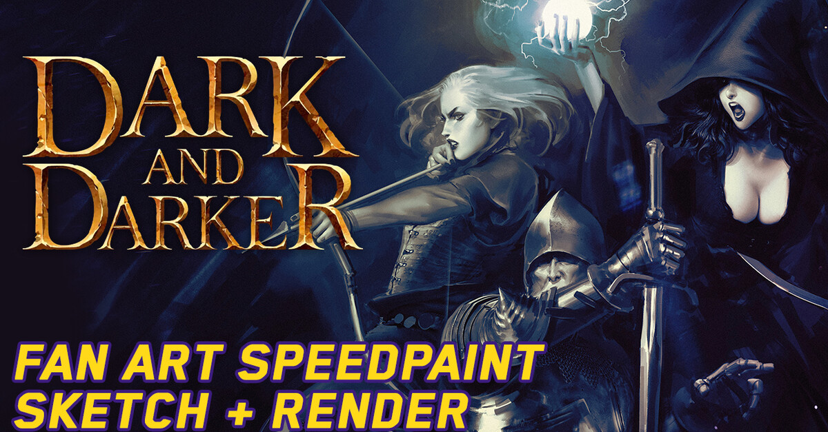 ArtStation - Dark and Darker - Fan Art @dark-and-darker // Black and ...