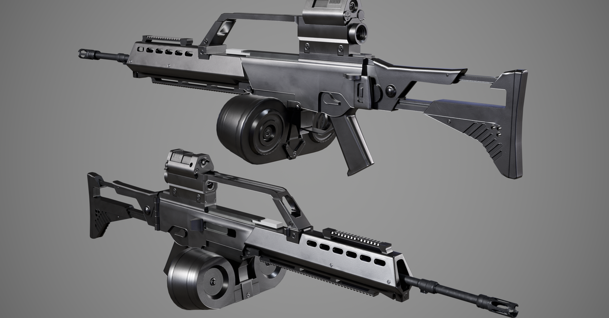 ArtStation - WIP - HK G36 LMG