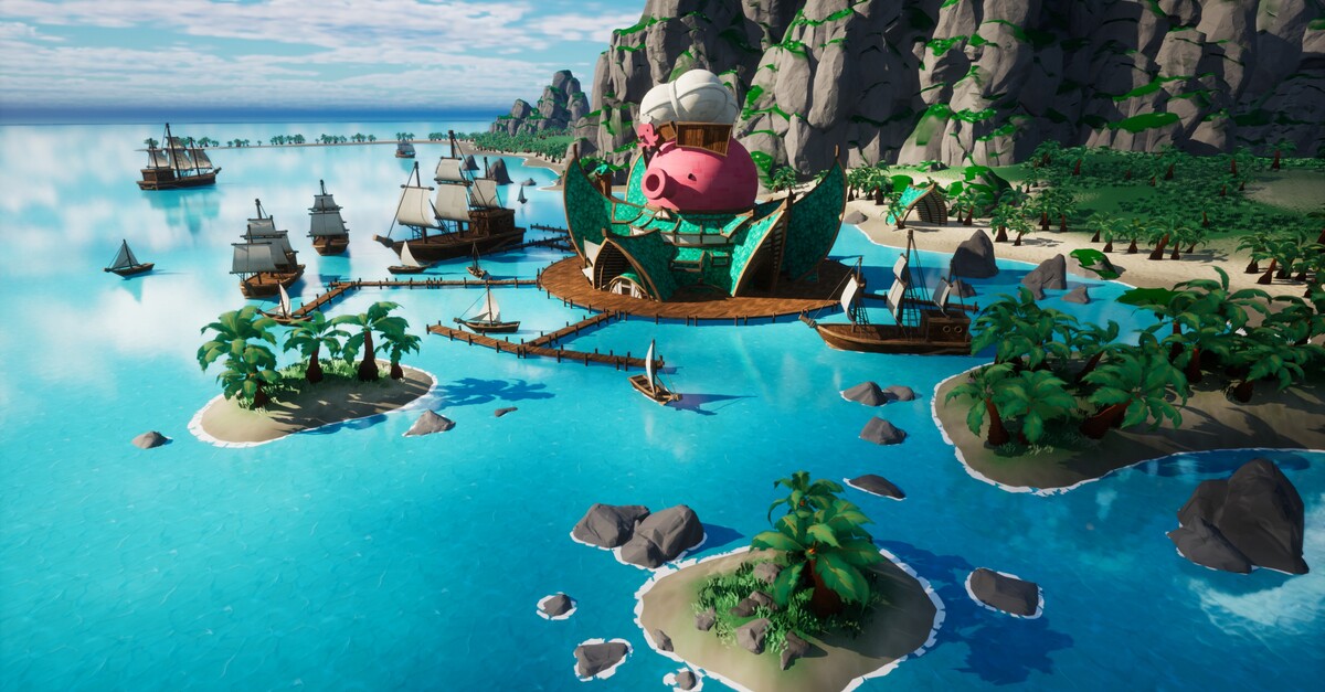 ArtStation - weekly update, stylized beach environment