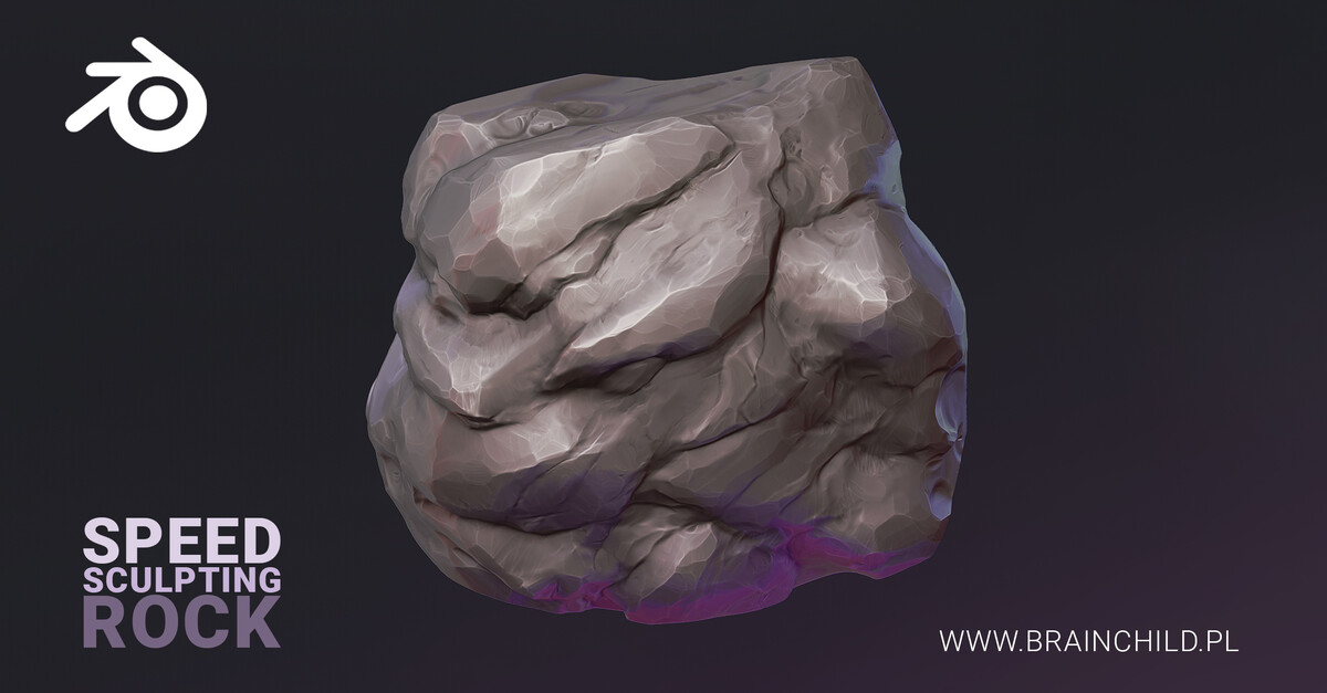 ArtStation - Quick 3D Sculpting Workflow | Stylised ROCK in Blender 3.0 ...