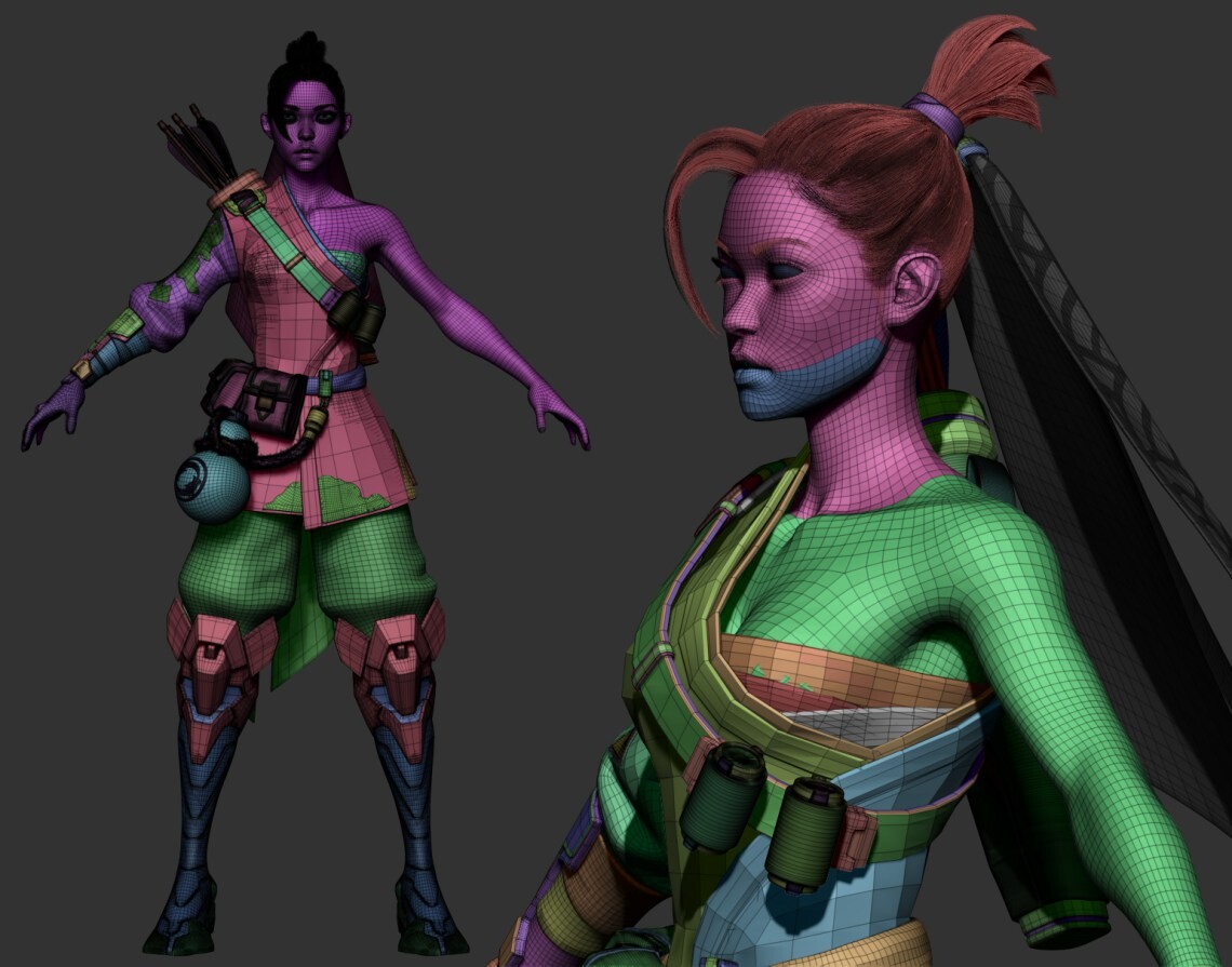 Art of JHill - Hanza Character Breakdown