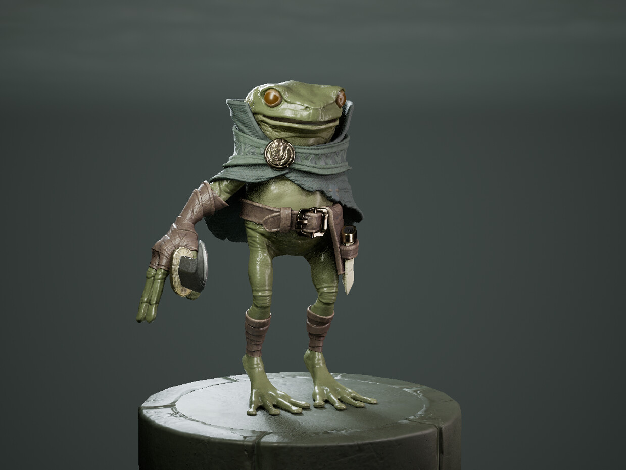 James Ludden Portfolio - Frog Rogue Character