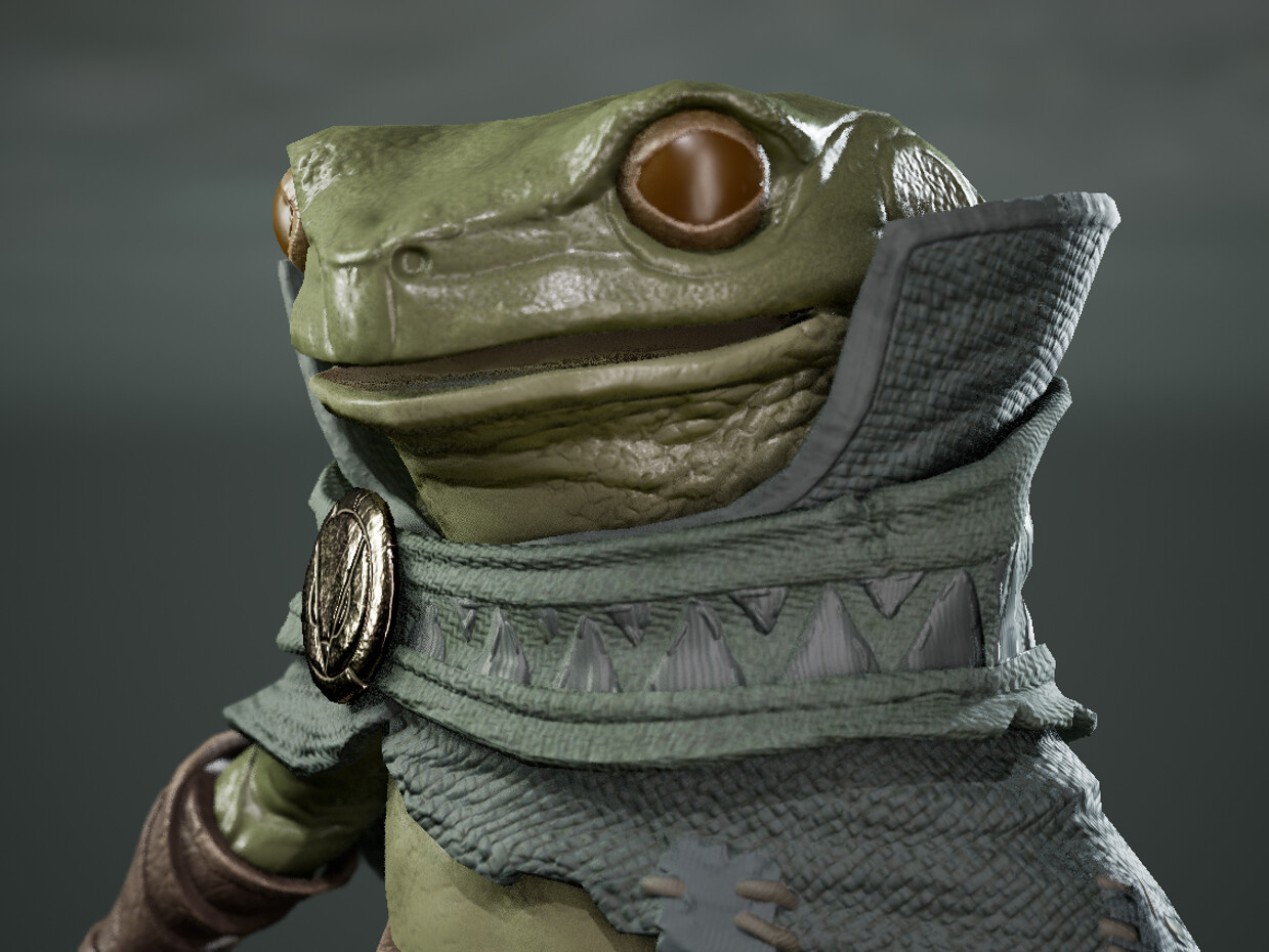James Ludden Portfolio - Frog Rogue Character