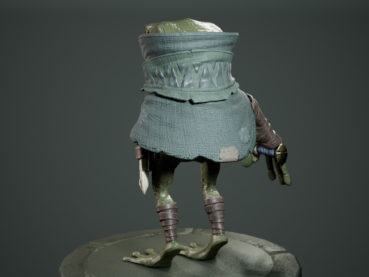 James Ludden Portfolio - Frog Rogue Character