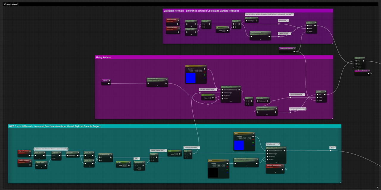 Fabrizio Bergamo - Billboard Material Function - Unreal Engine