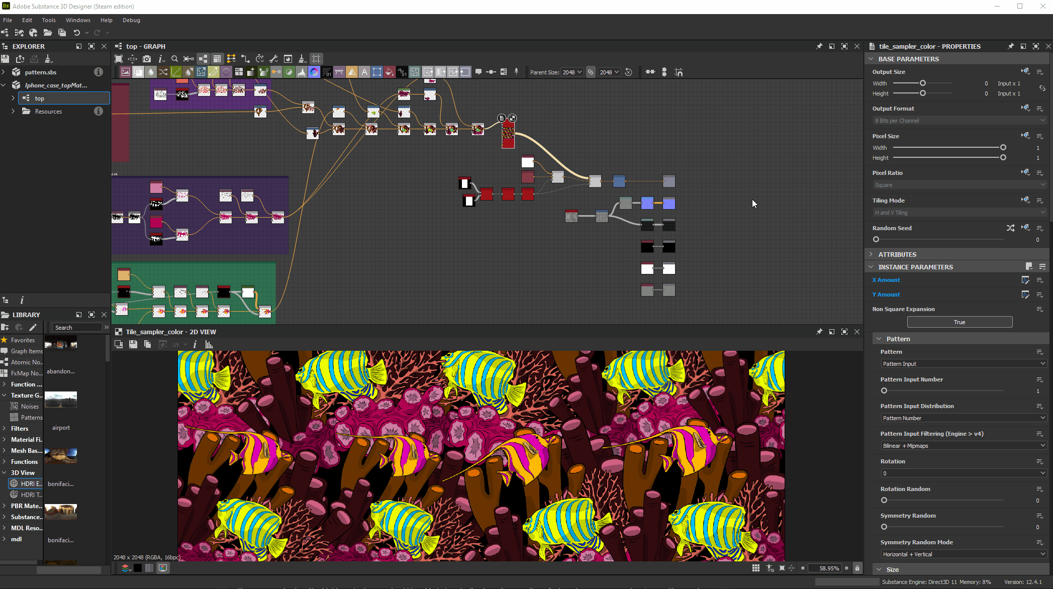 Céline Dameron - Build a stylized pattern using bitmaps in Substance ...